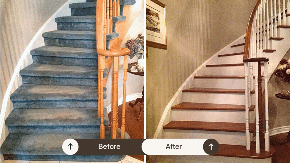 Before and After - Toronto Staircase Renovation