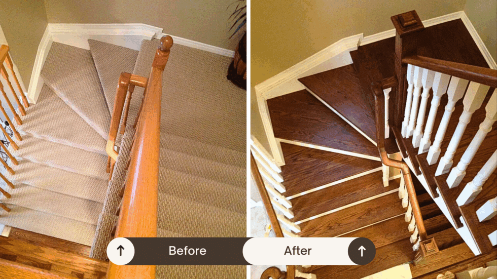 Before and After - Toronto Staircase Renovation