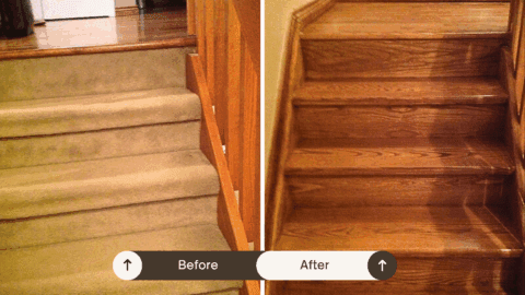 Before and After - Toronto Staircase Renovation