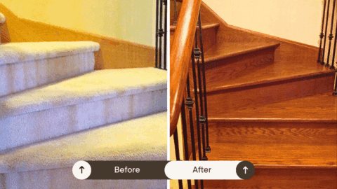 Before and After - Toronto Staircase Renovation